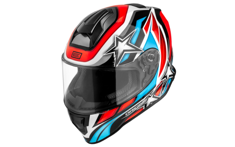 Kask ORIGINE DINAMO KIDS STARS REVOLUTION fluo red-black gloss YM ...